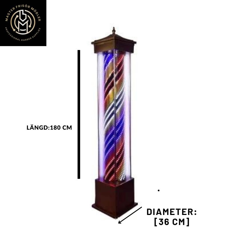 Barber Pole LED 180cm - Master Frisor Mobler Europe